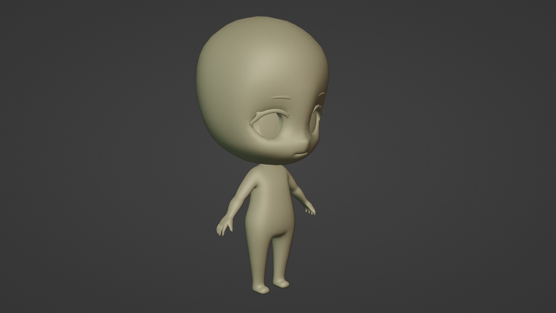 3D Chibi Character Base Model - TurboSquid 2392964