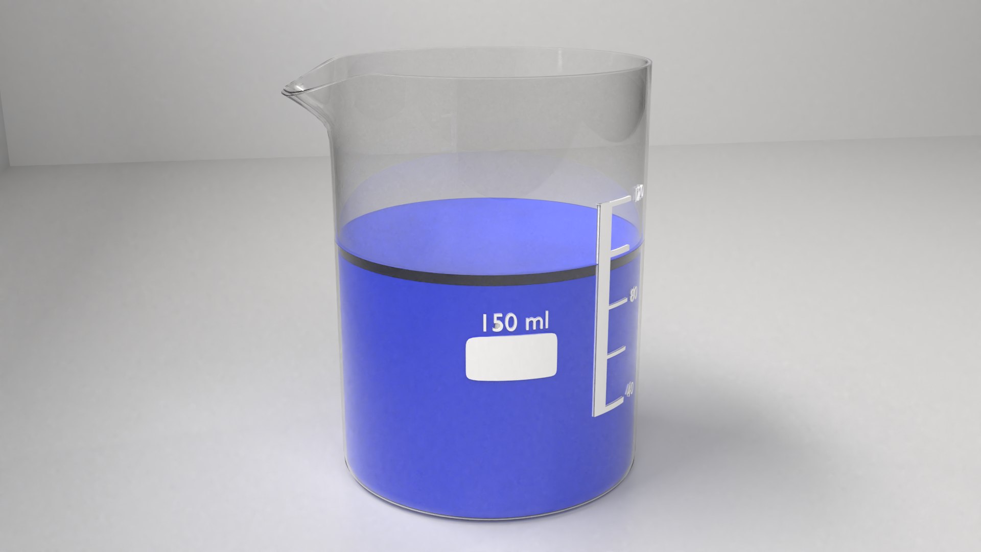 150ml Glass Beaker Liquid 3D Model - TurboSquid 1536546