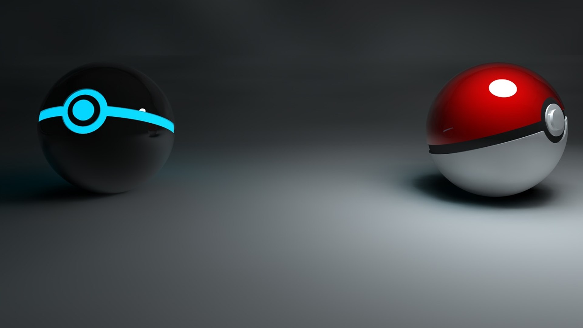 Dark Normal Pokeball 3d Model