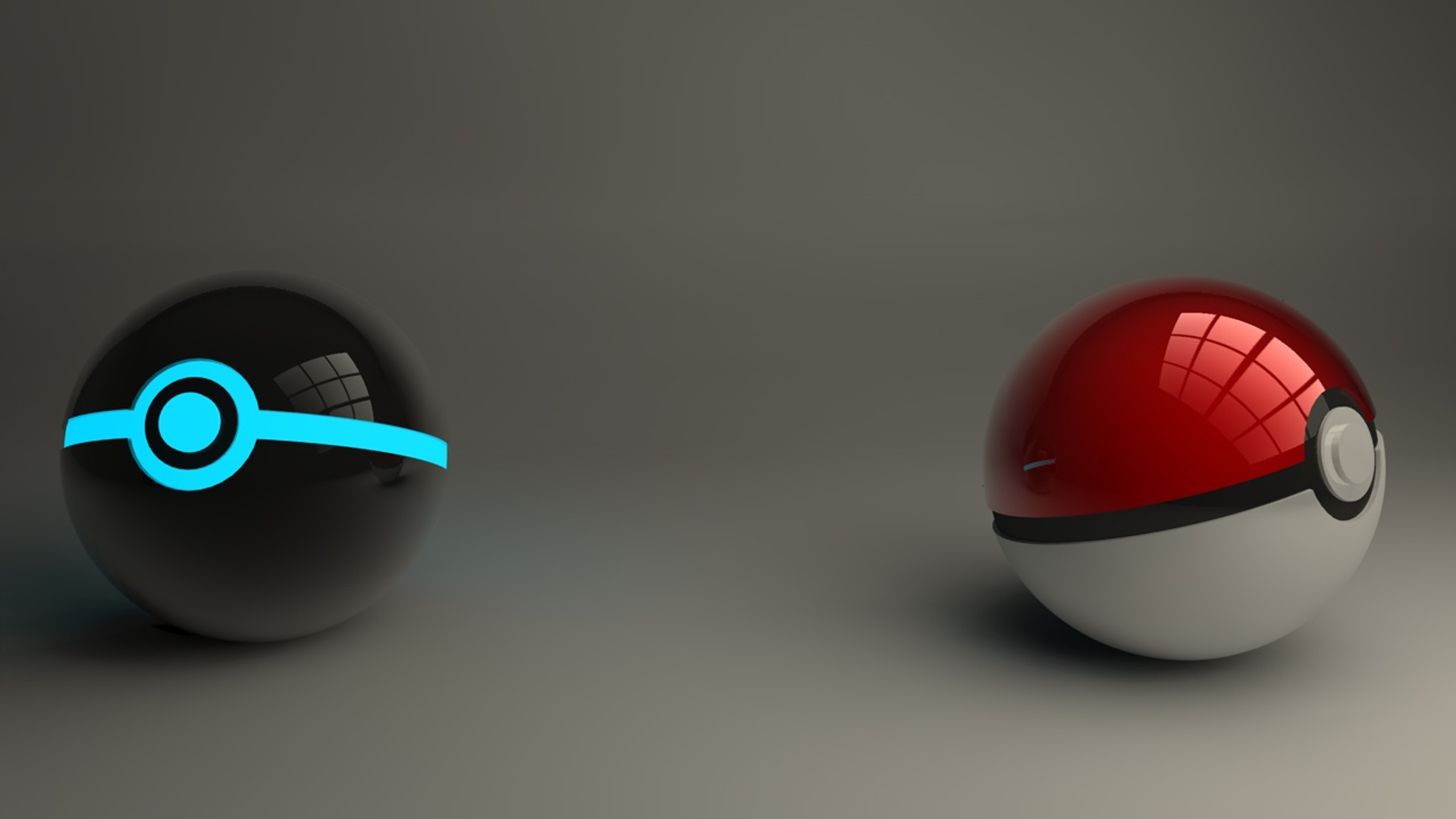 dark normal pokeball 3d model