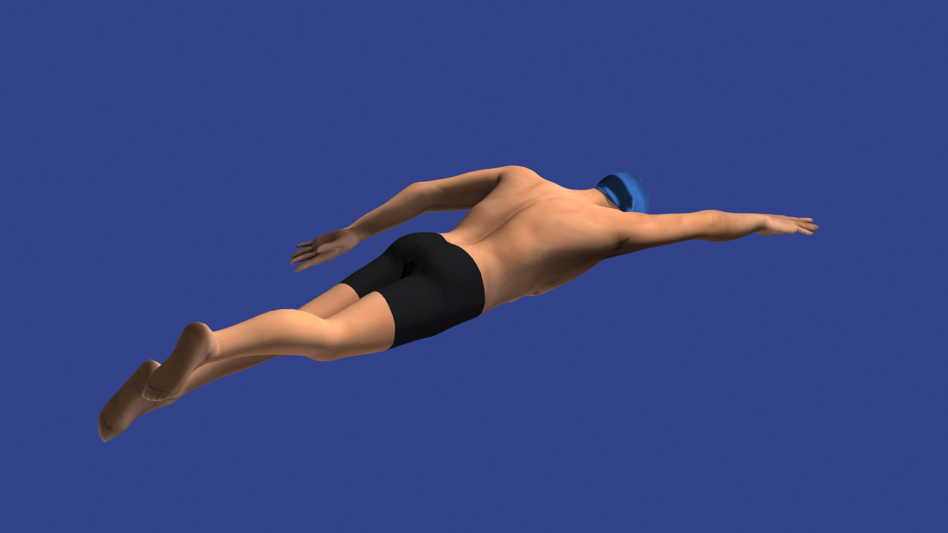 Swimming Man Rigged Classic 3d Max