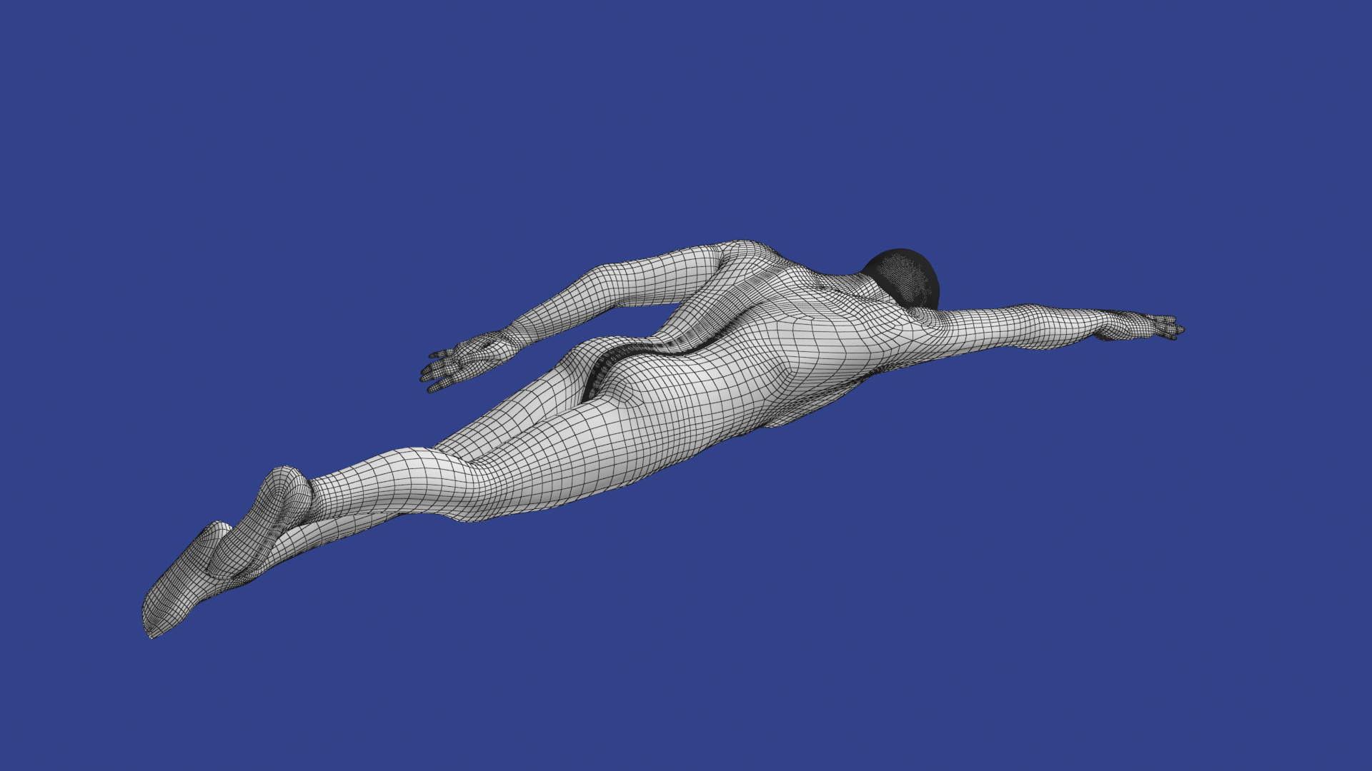 Swimming Man Rigged Classic 3d Max