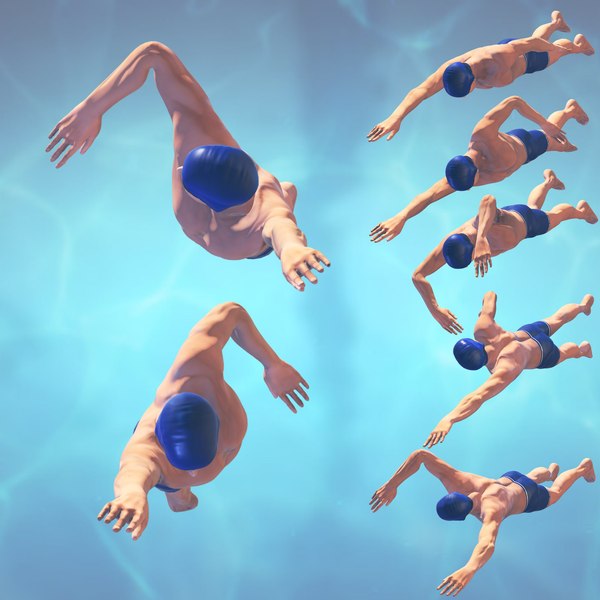 3D Swimmer Models | TurboSquid