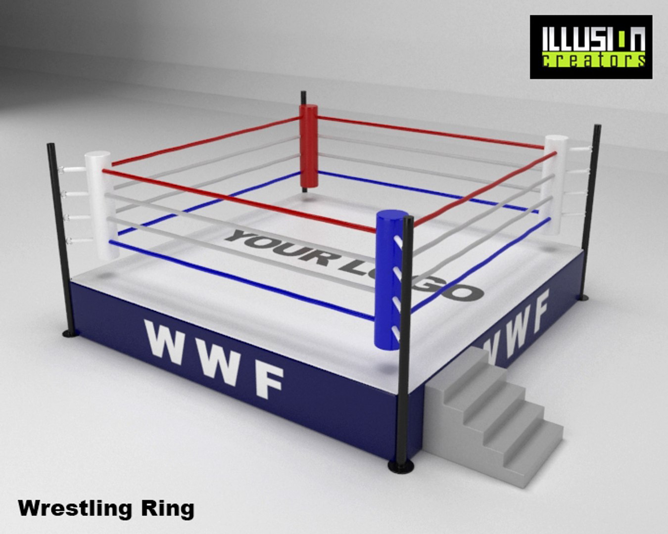 Wrestling Ring 3D Model - TurboSquid 1382361