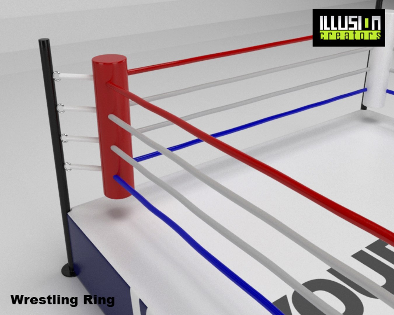 Wrestling Ring 3D Model - TurboSquid 1382361