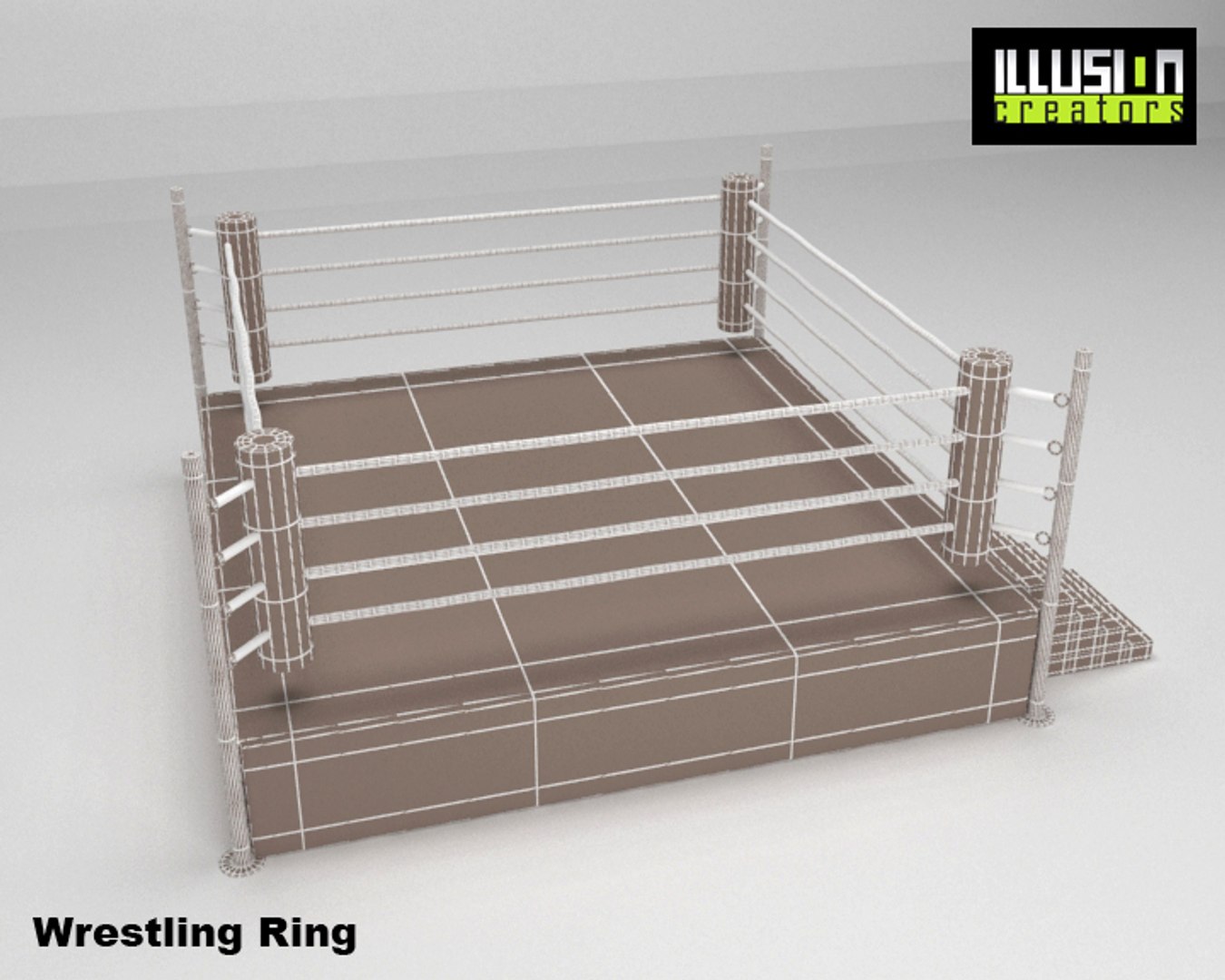 Wrestling Ring 3D Model - TurboSquid 1382361