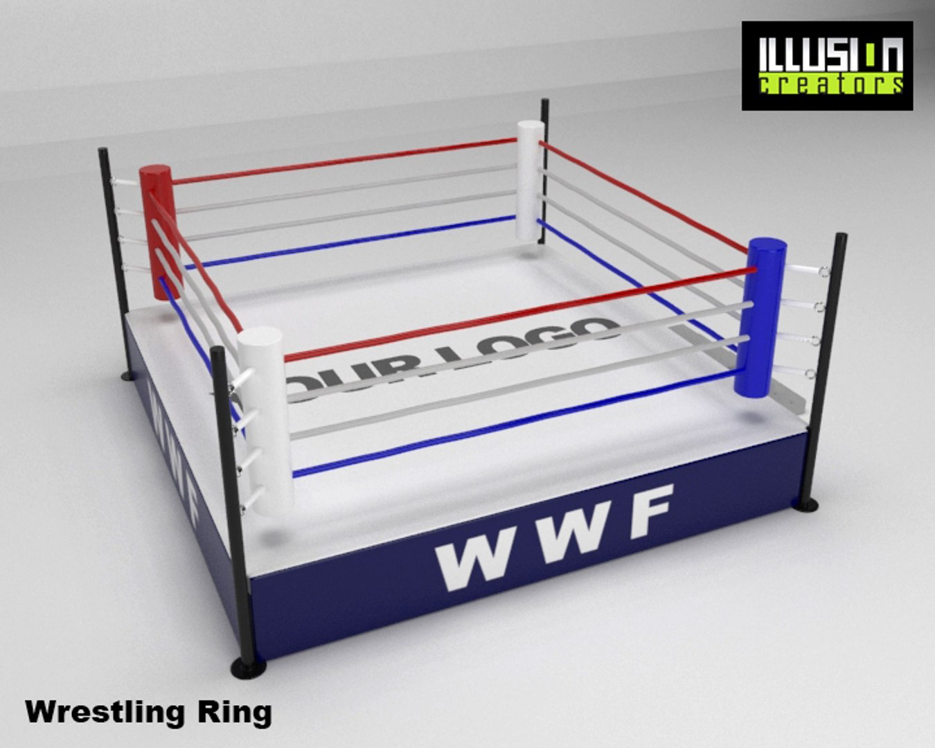 Wrestling Ring 3D Model - TurboSquid 1382361