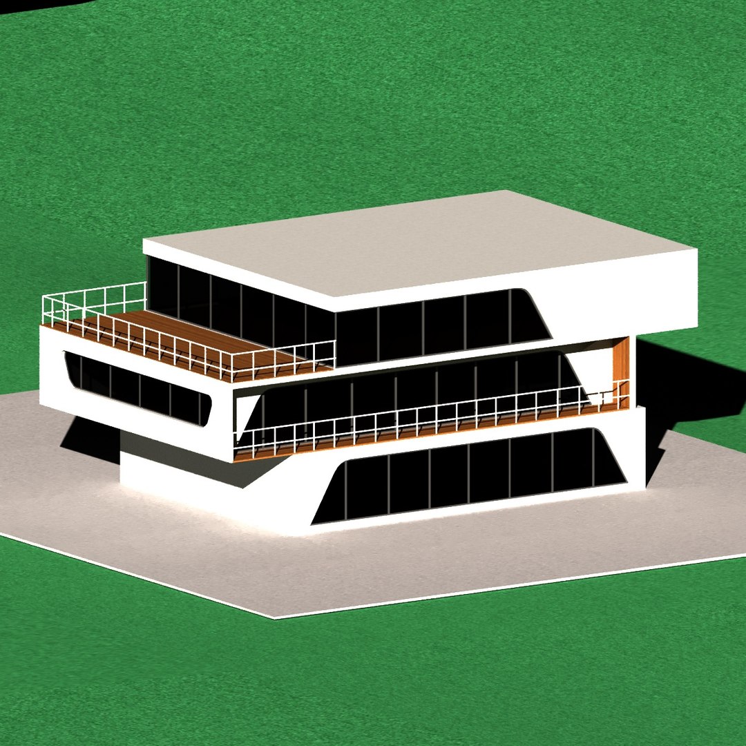 3D High-tech House - TurboSquid 1263400