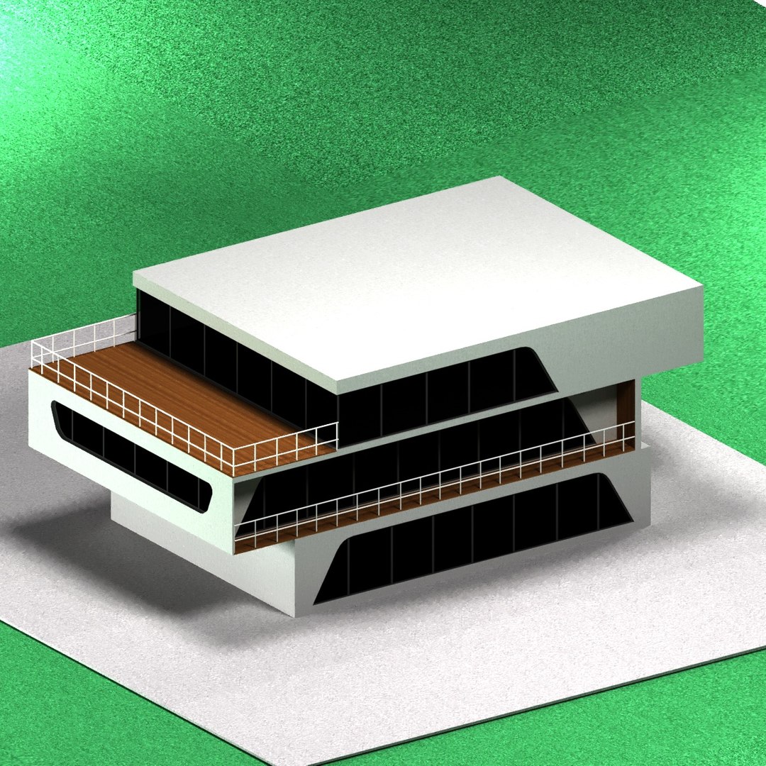 3D High-tech House - TurboSquid 1263400