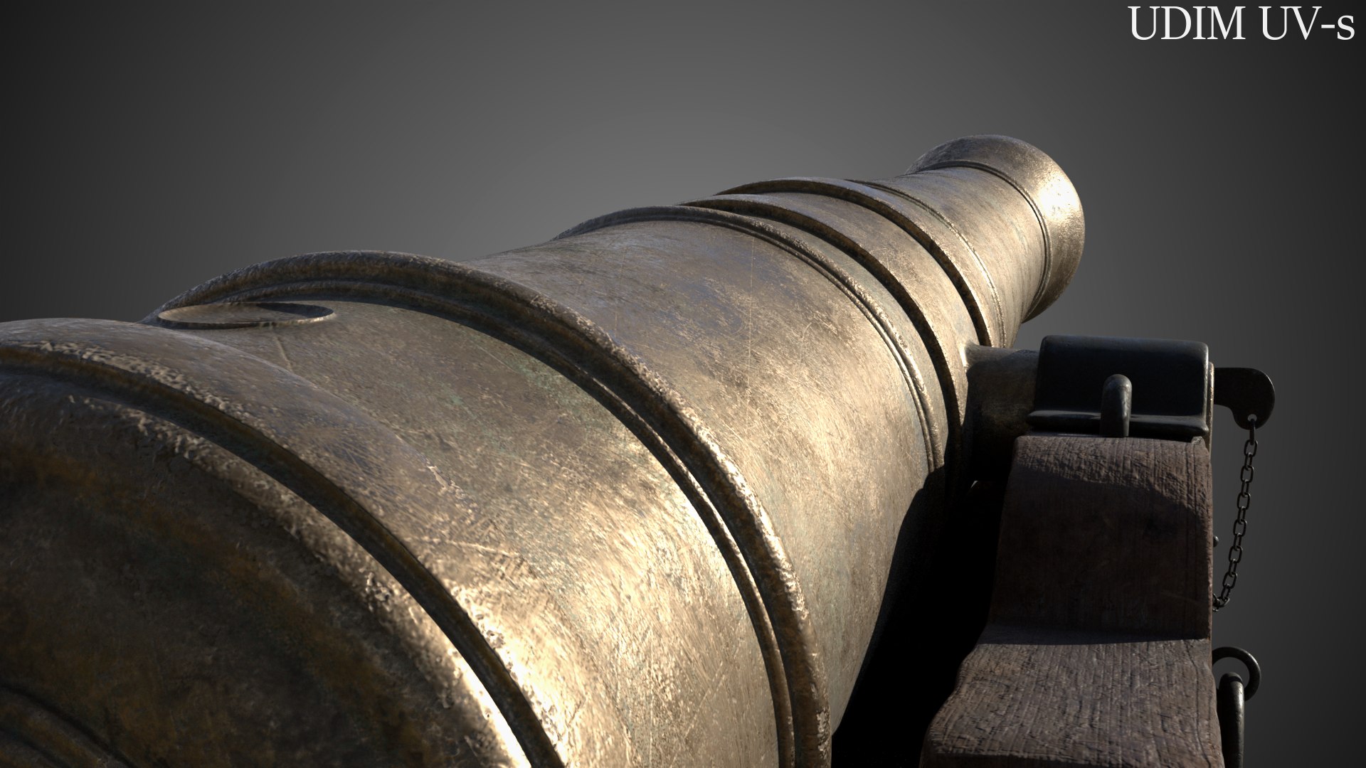 3D Bronze 6 Pounder Saker Cannon 1780 Model - TurboSquid 1973250