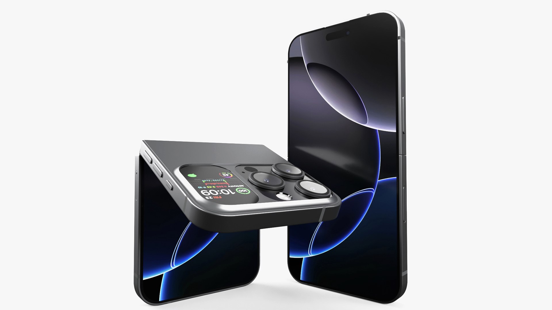 3D Flip Phone Space Gray Rigged Model - TurboSquid 2319037