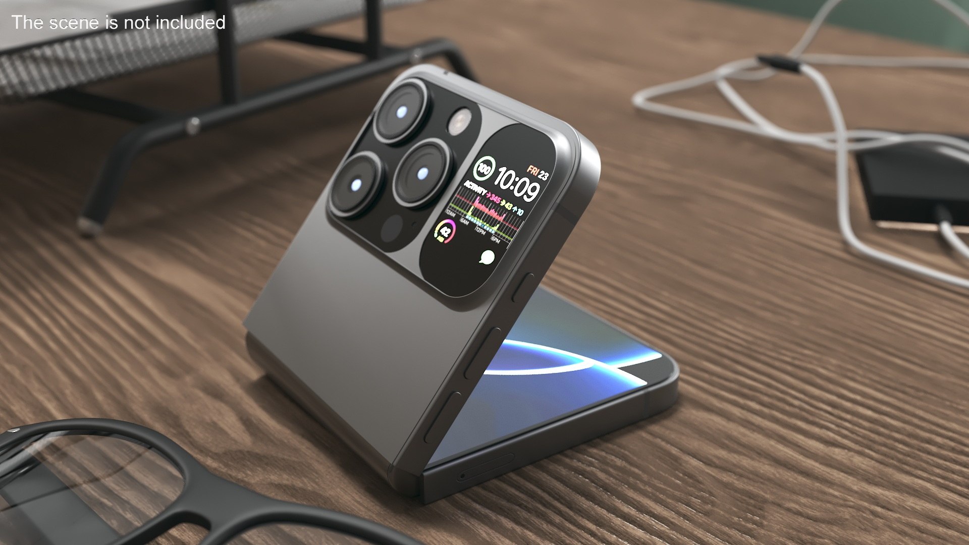 3D Flip Phone Space Gray Rigged Model - TurboSquid 2319037