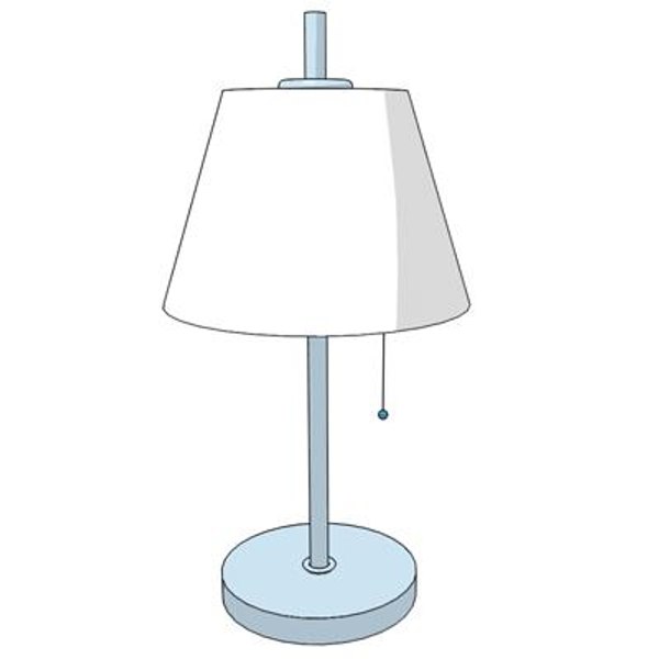 3d lamps cartoon model