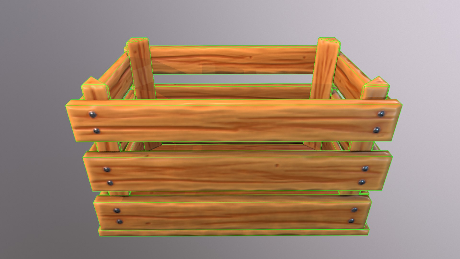 Free 3D Stylized Wood Crate - TurboSquid 1962700