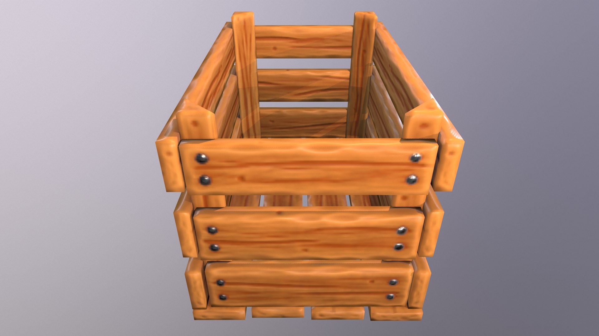 Free 3D Stylized Wood Crate - TurboSquid 1962700