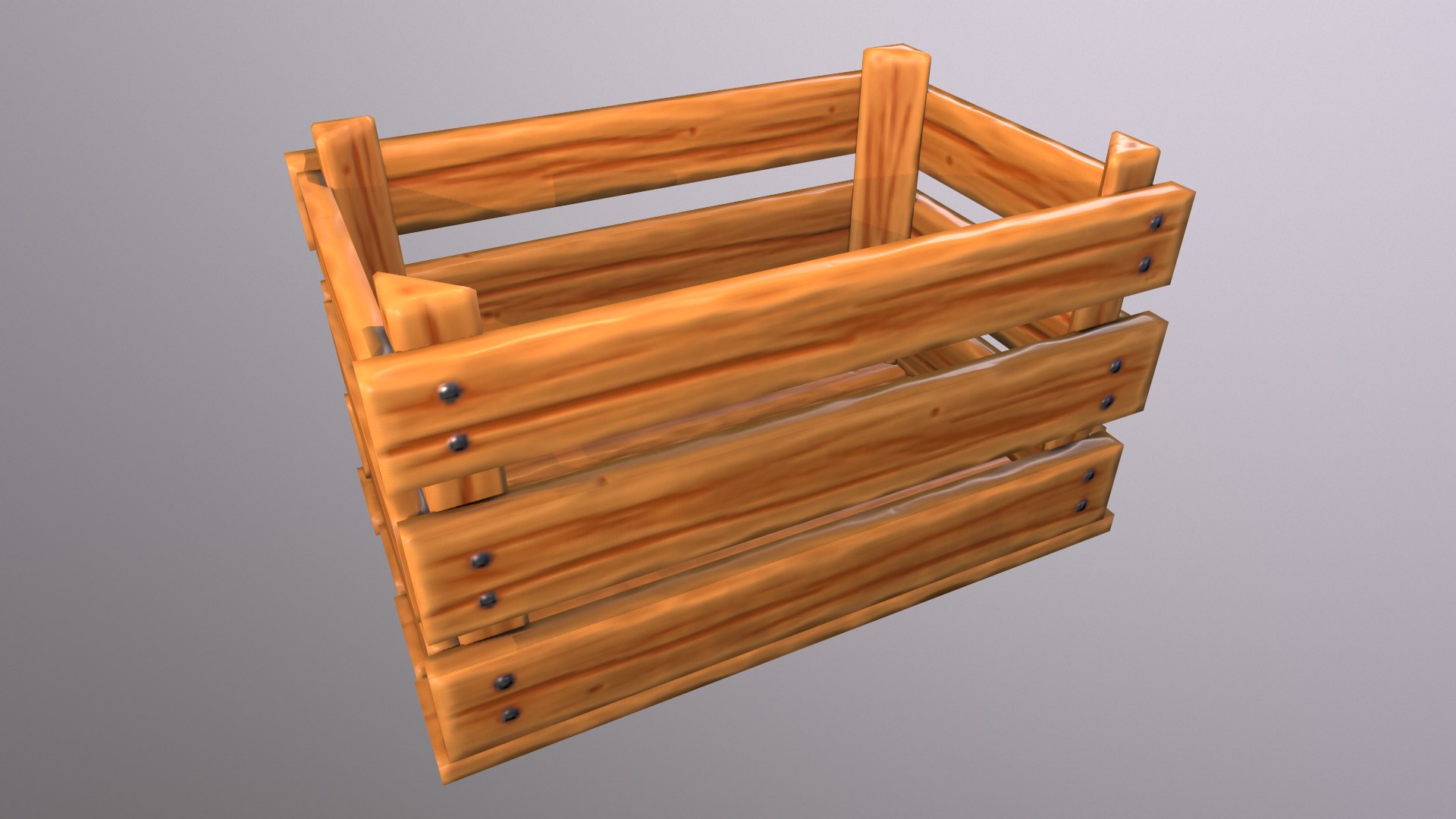 Free 3D Stylized Wood Crate - TurboSquid 1962700