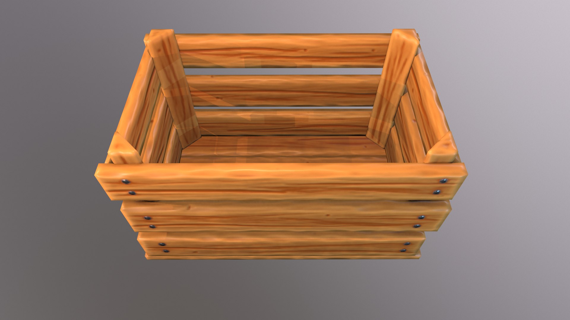 Free 3D Stylized Wood Crate - TurboSquid 1962700