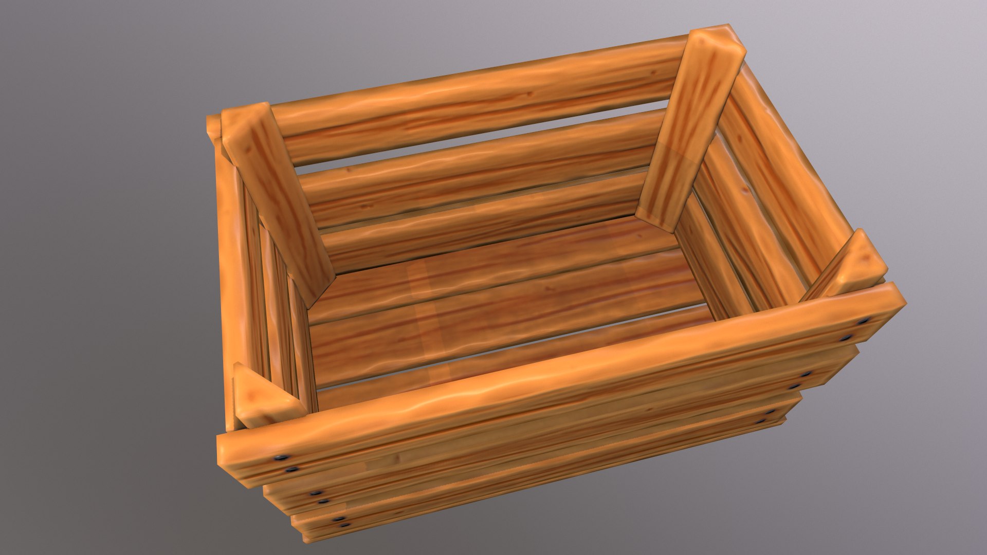 Free 3D Stylized Wood Crate - TurboSquid 1962700