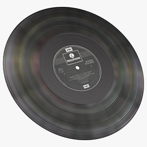 vinyl record texture 3d