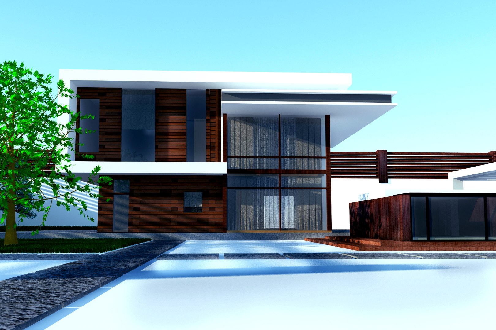 Modern Architecture House 3d Max