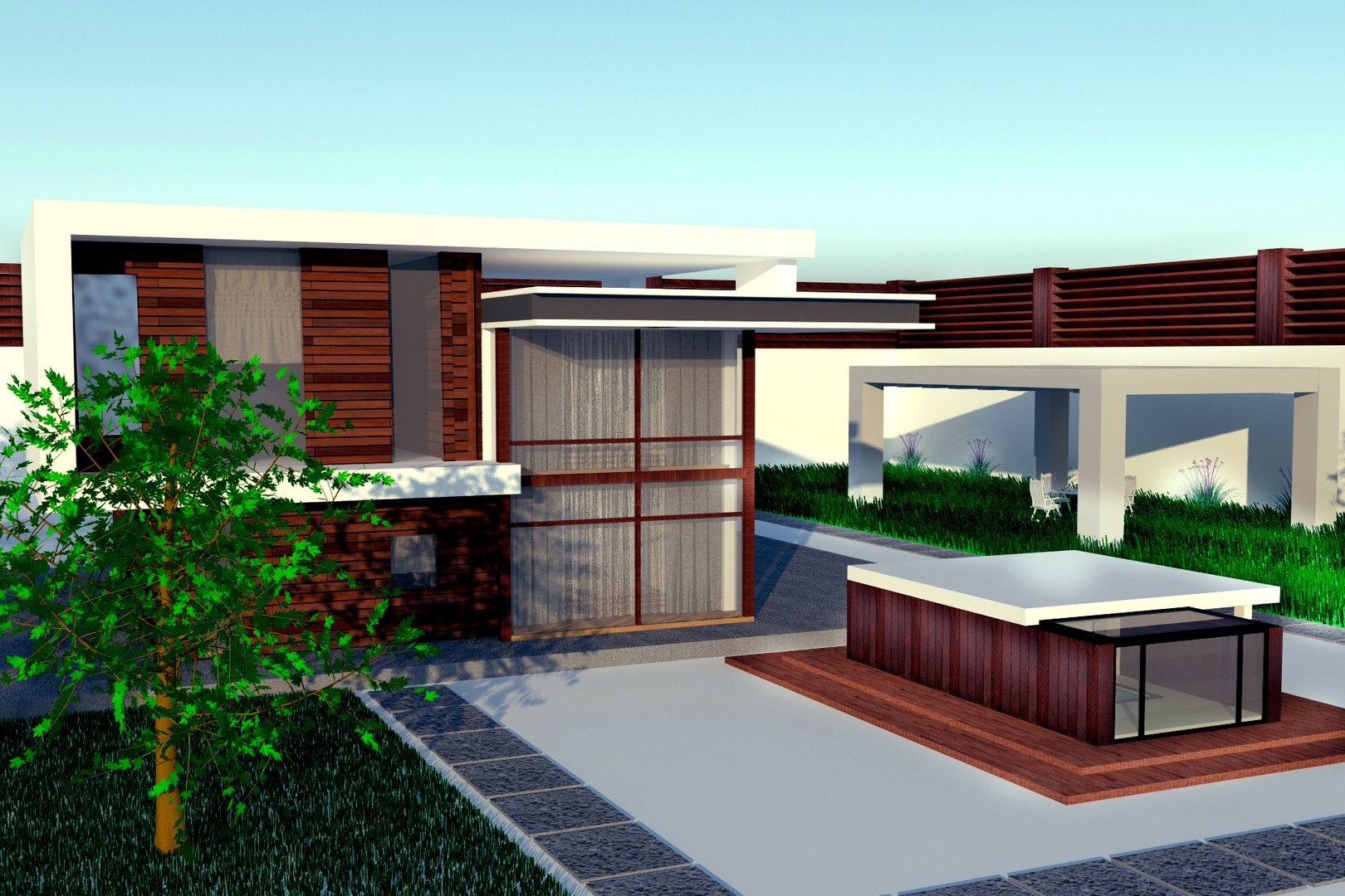Modern Architecture House 3d Max
