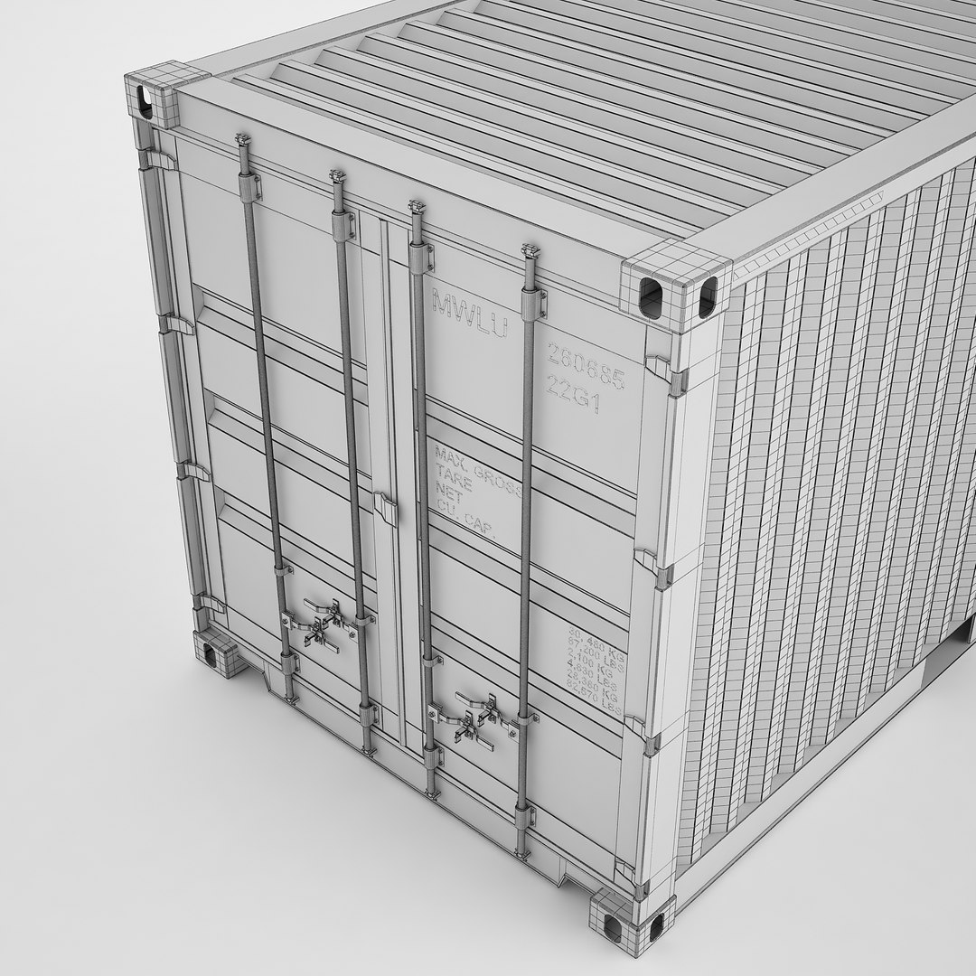 cargo container 3d max