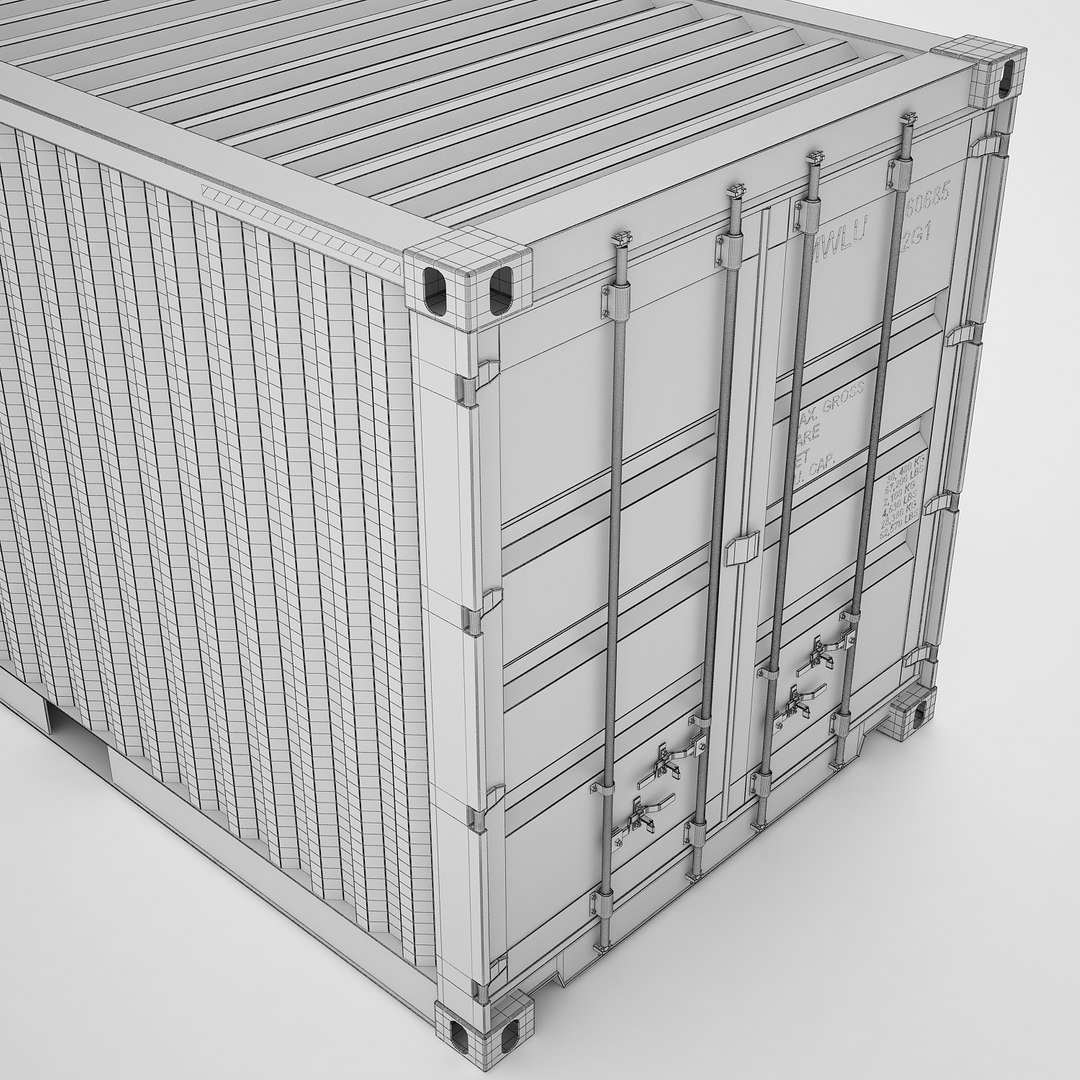 cargo container 3d max