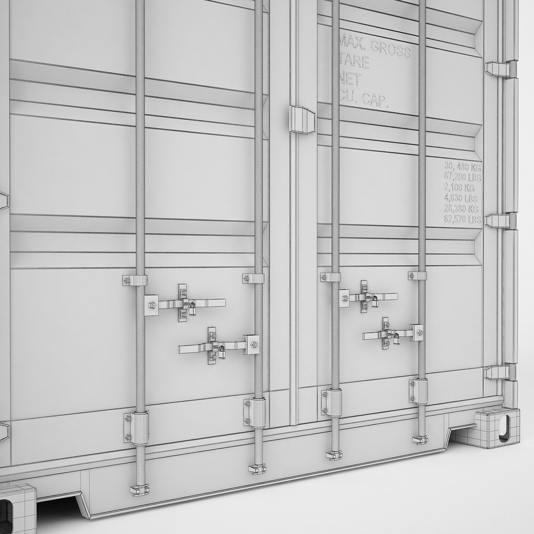 cargo container 3d max