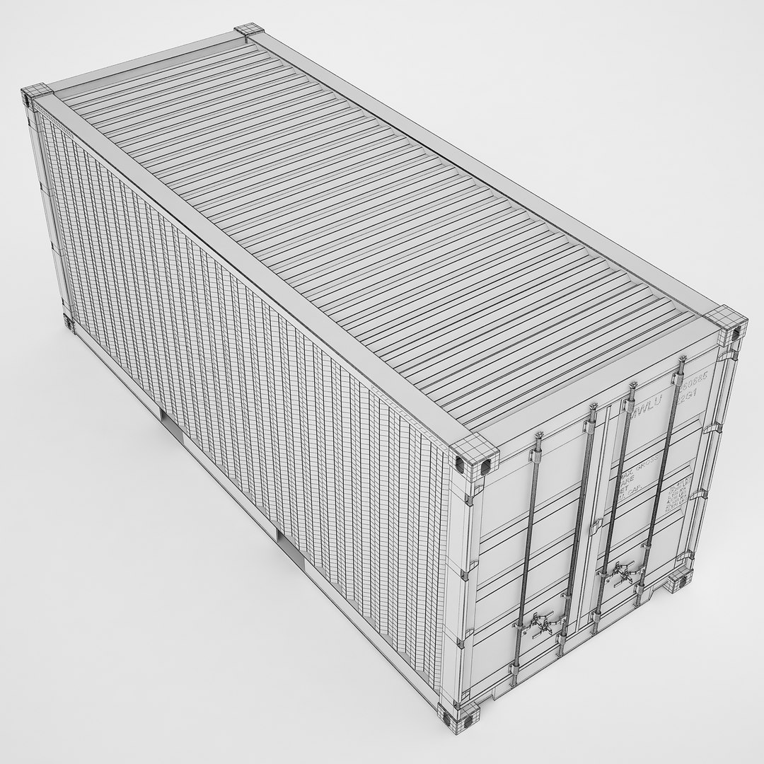 cargo container 3d max