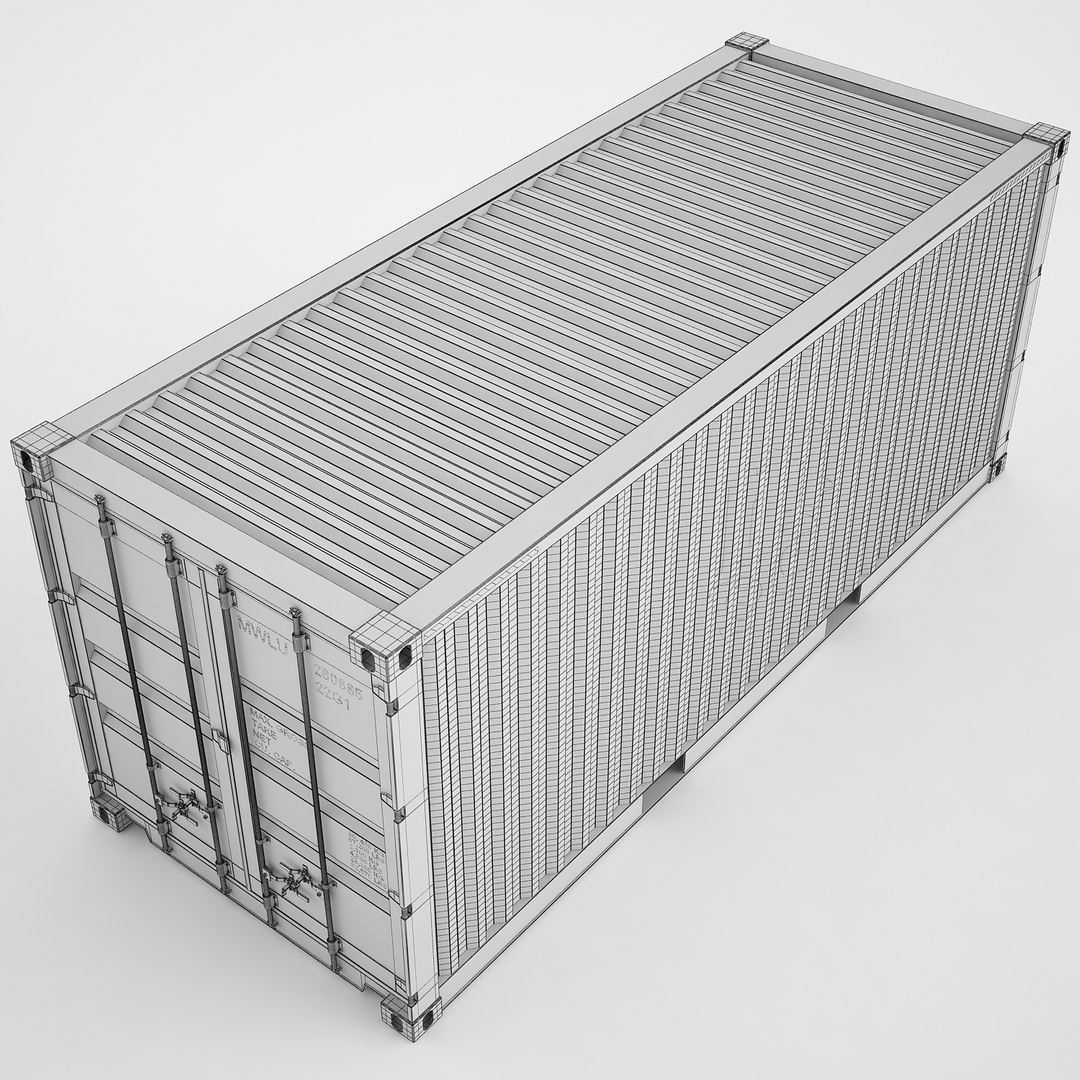 cargo container 3d max