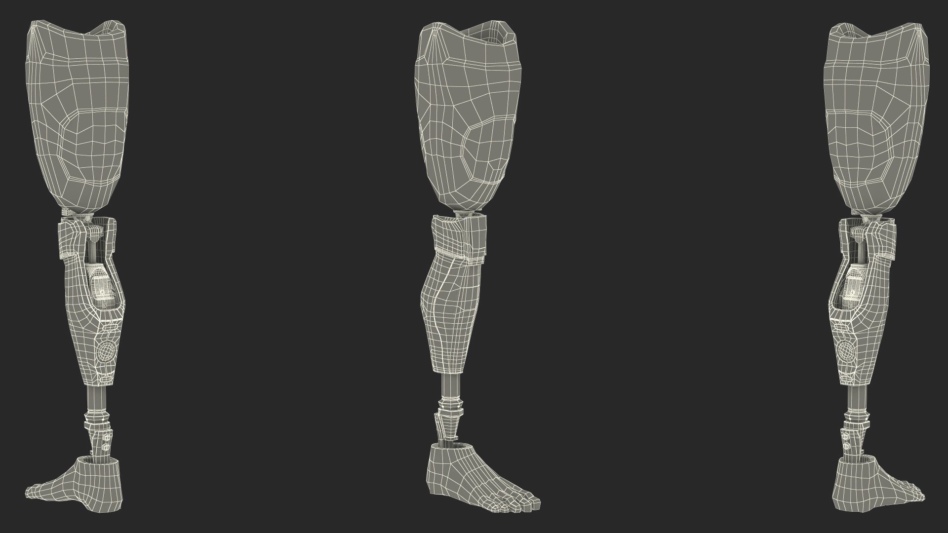 3D Model Above Knee Prosthetic Leg - TurboSquid 2161310