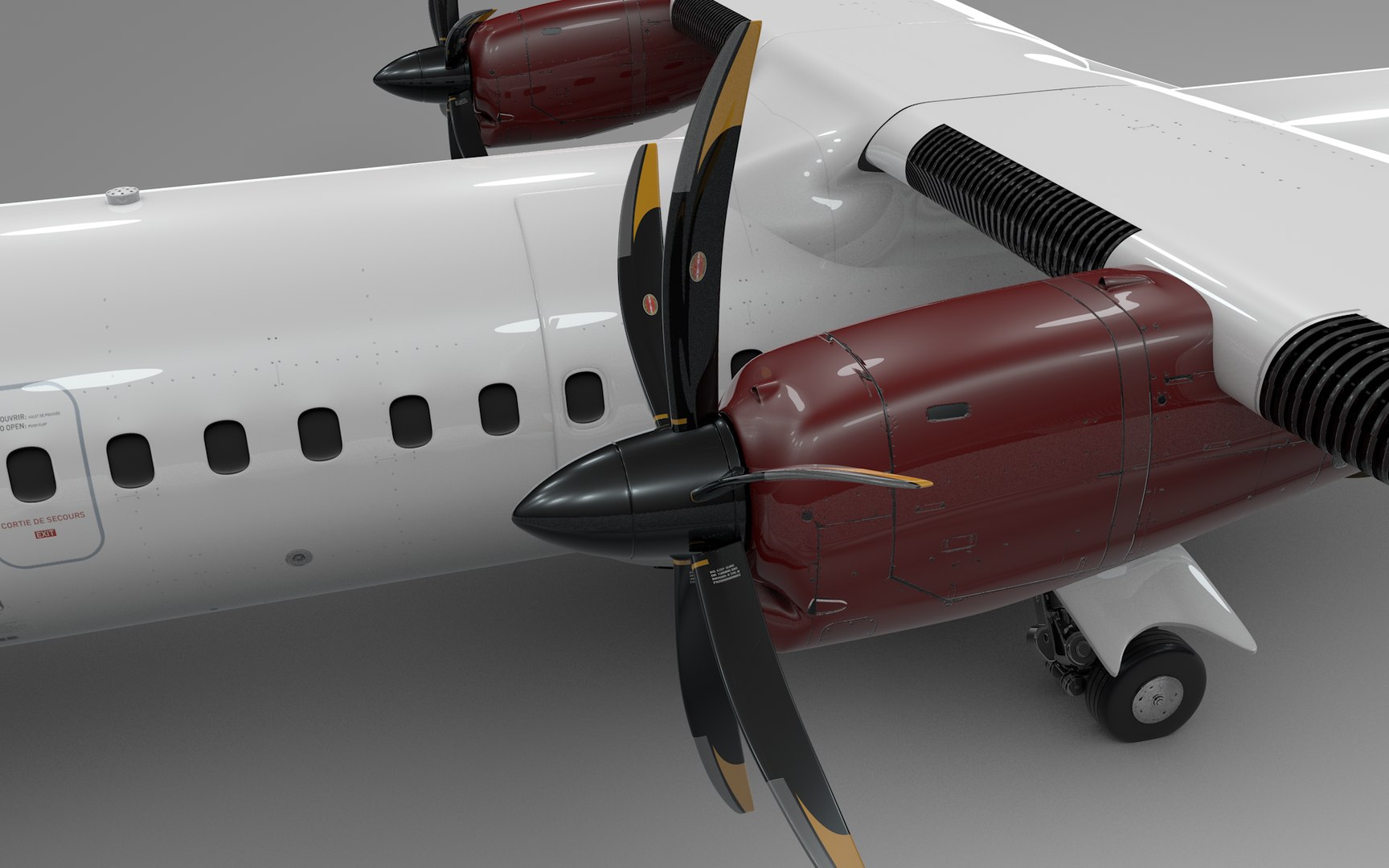 ATR 72 AFRIJET L1614 3D - TurboSquid 1867275