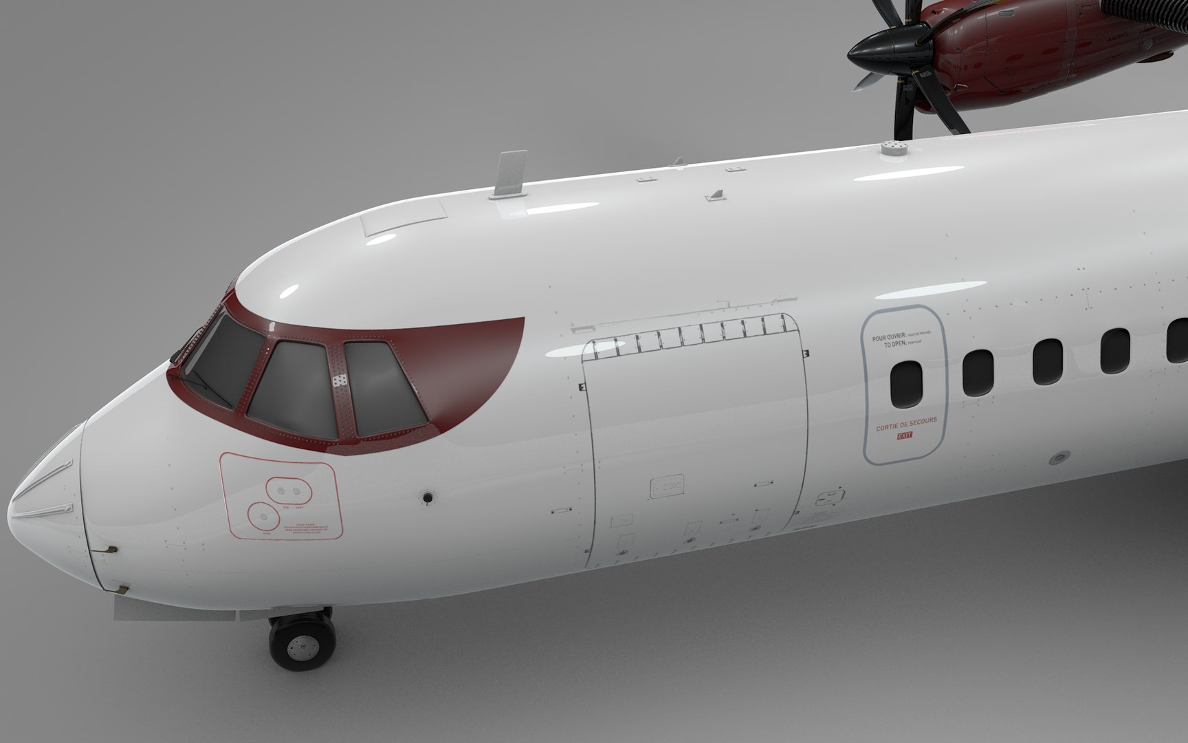 ATR 72 AFRIJET L1614 3D - TurboSquid 1867275