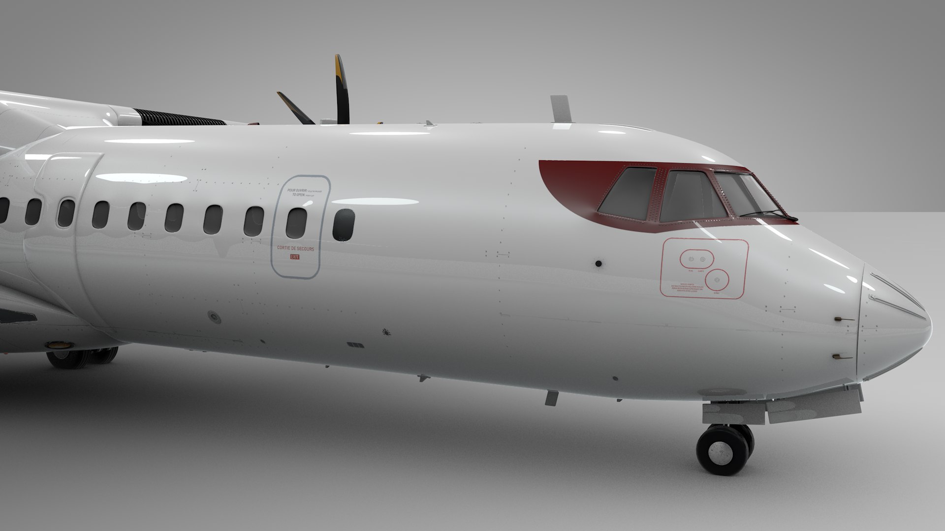 ATR 72 AFRIJET L1614 3D - TurboSquid 1867275