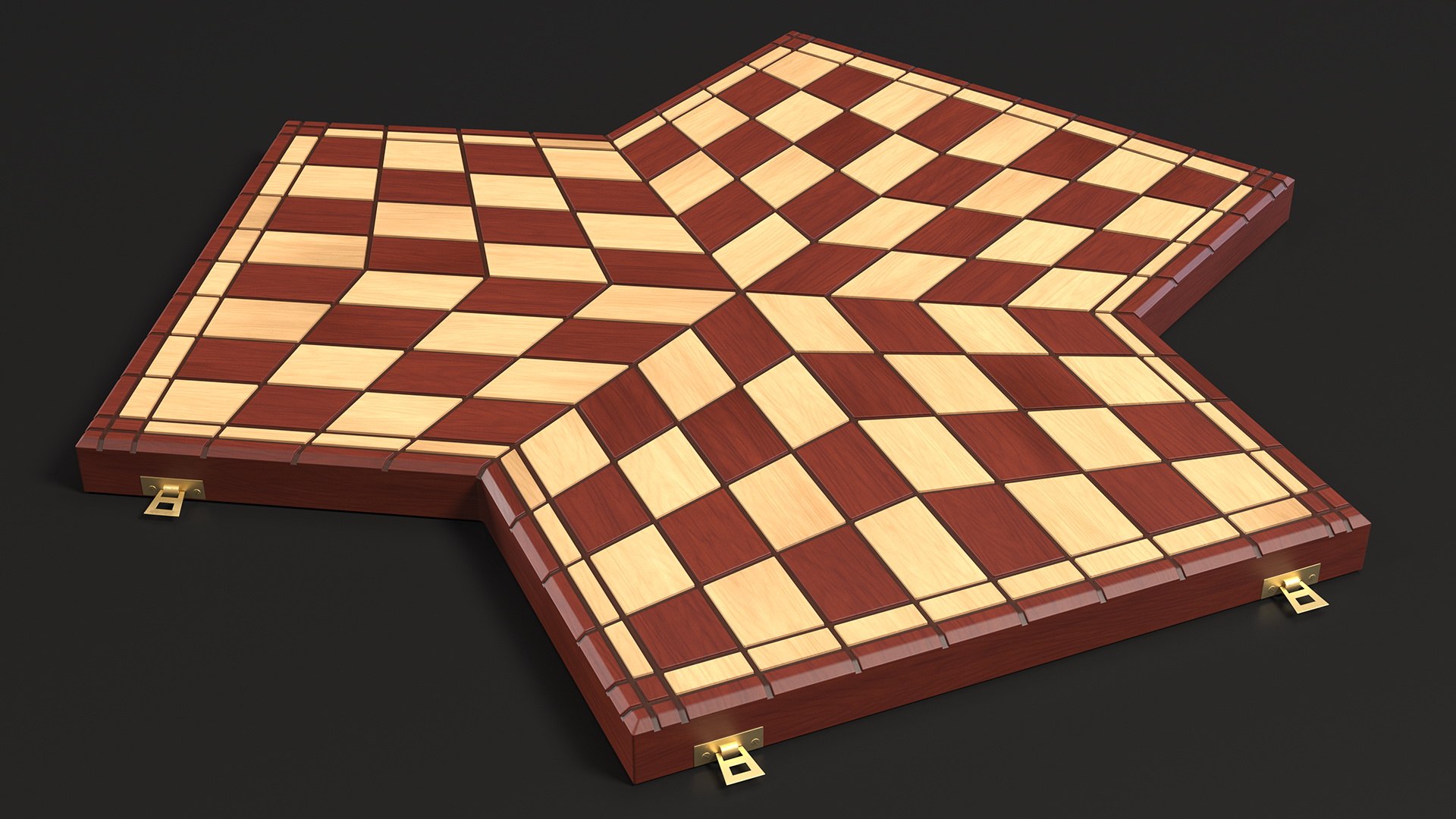 3D Chess Desk For Three Players - TurboSquid 2031793