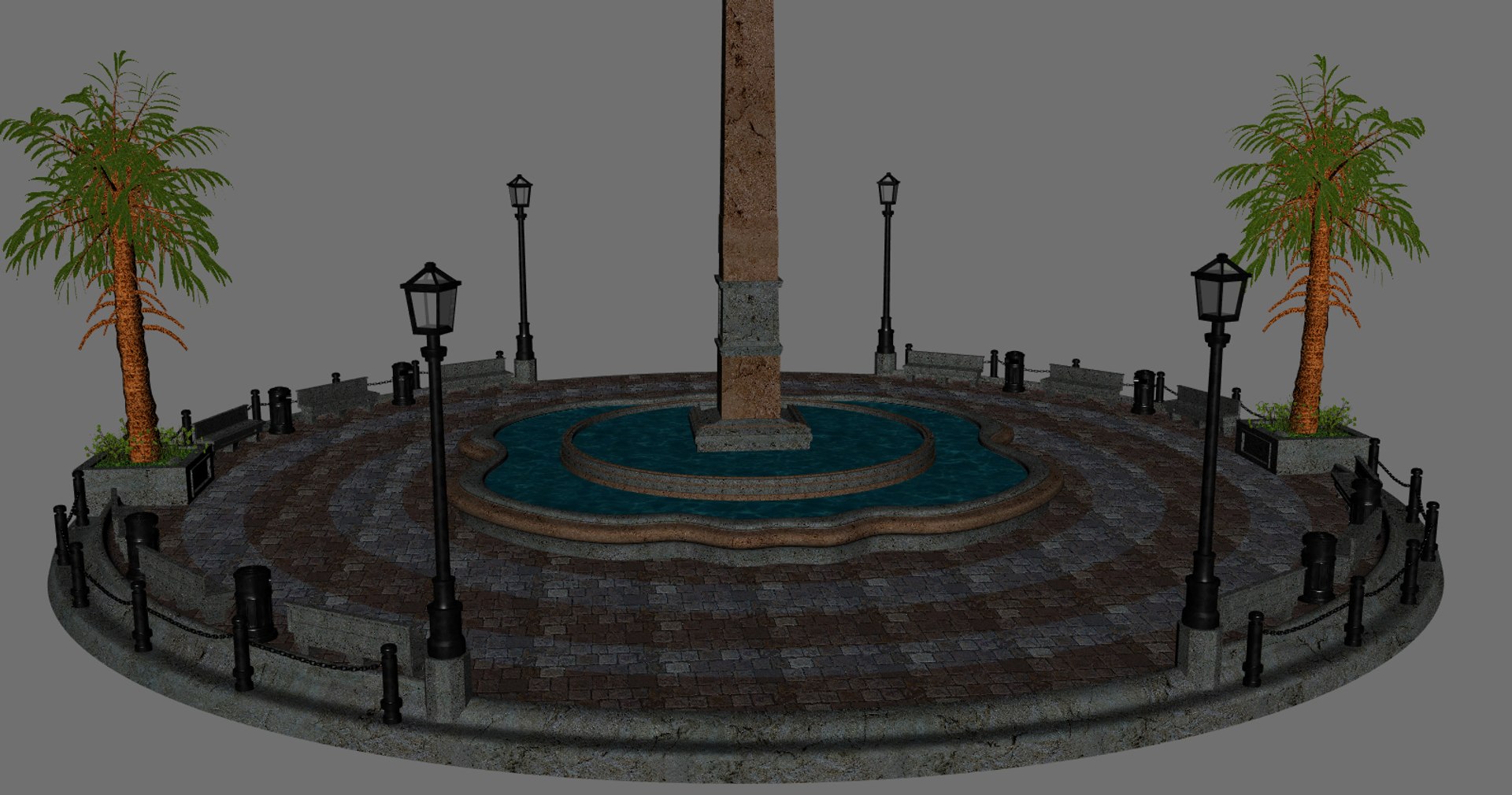 Square Historic 3D Model - TurboSquid 1153626
