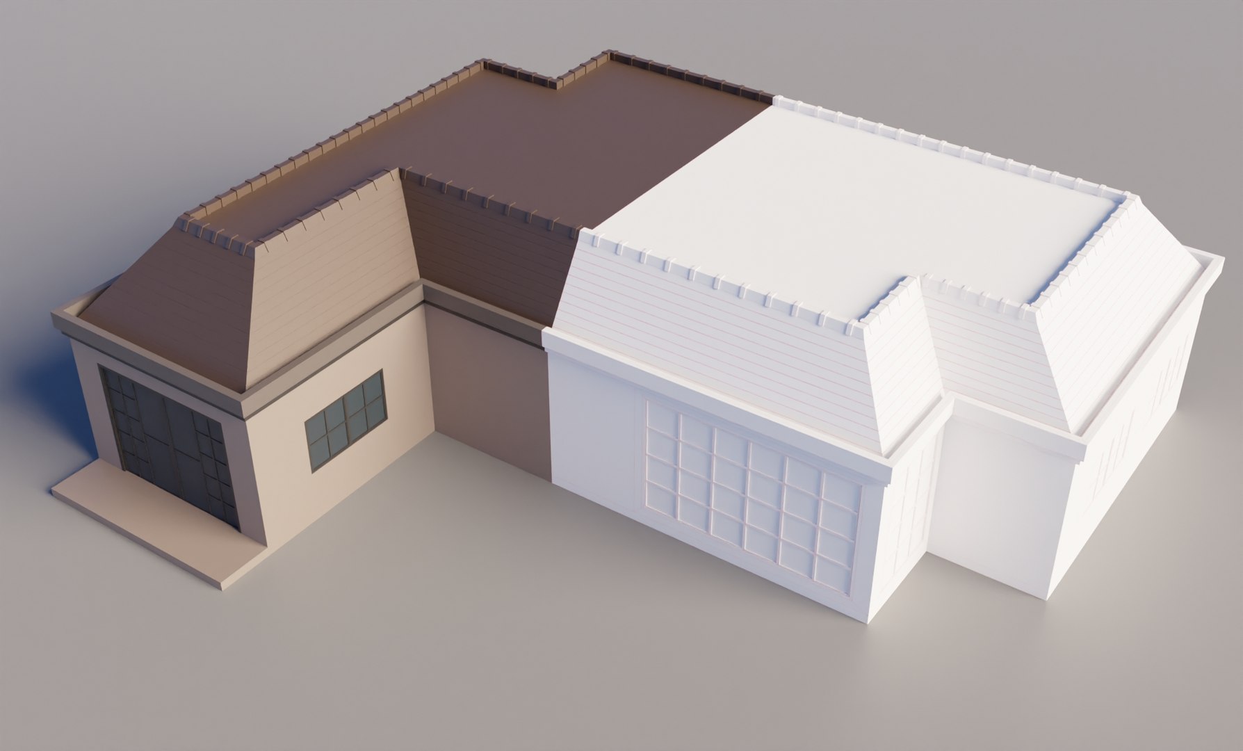 Single Storey House 2 3D Model - TurboSquid 2280332