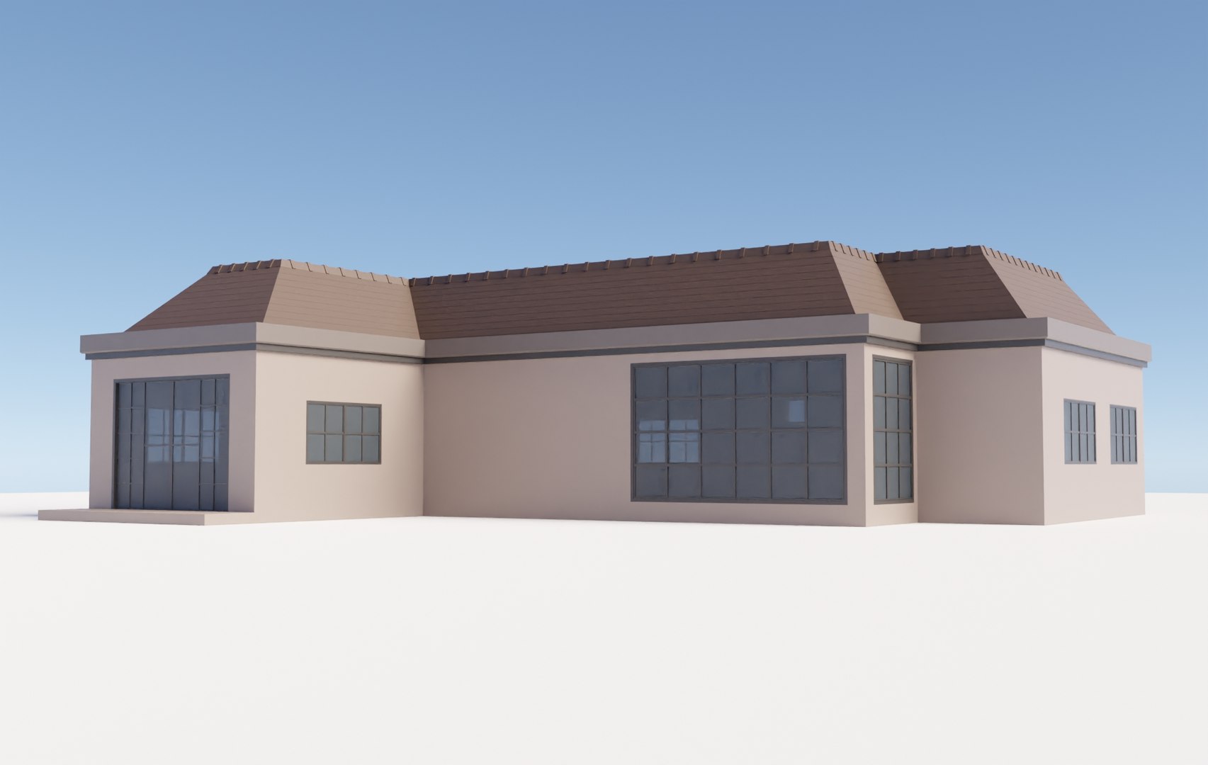 Single Storey House 2 3D Model - TurboSquid 2280332