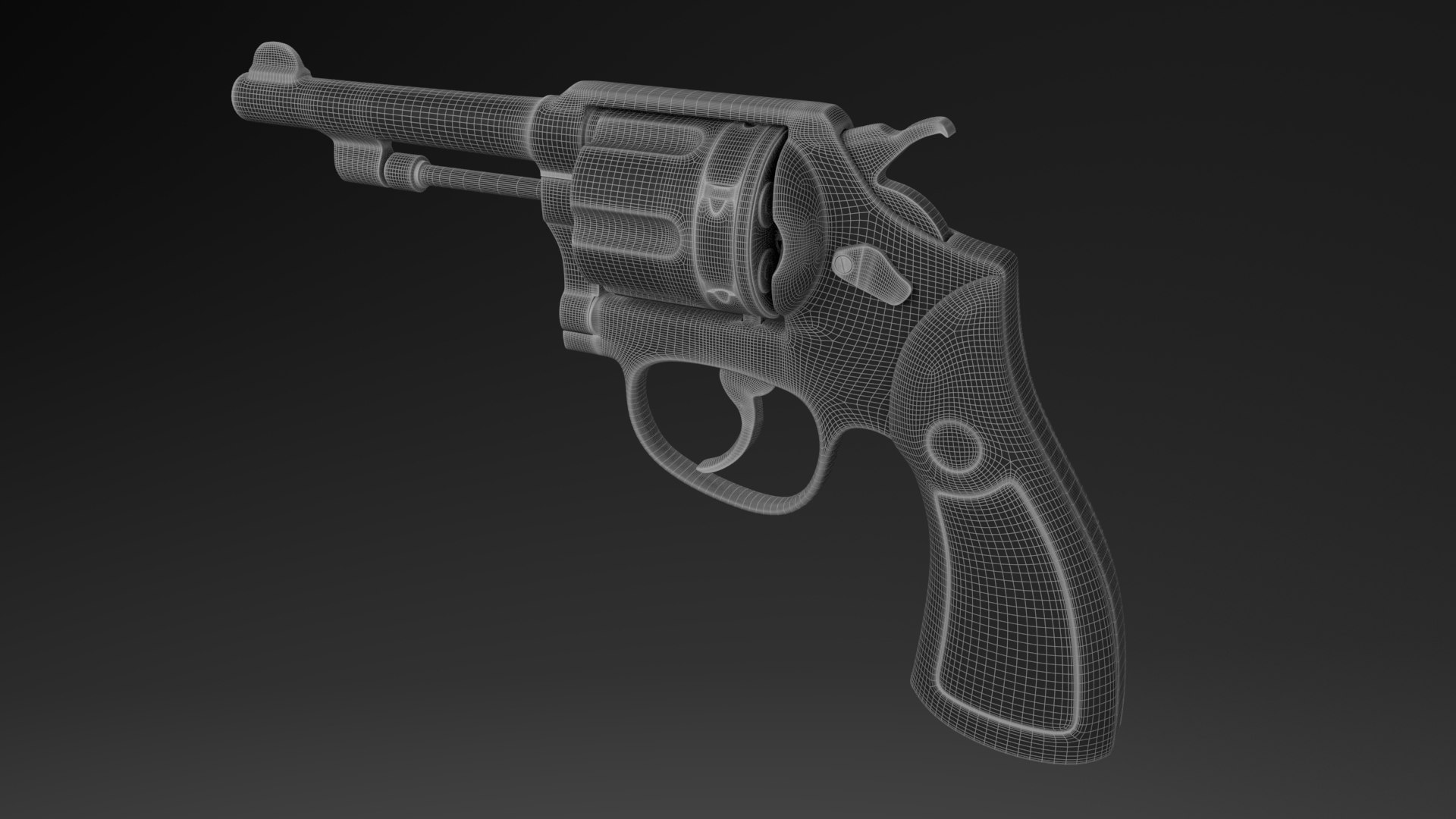 Revolver SmithWesson Model Model - TurboSquid 2093858