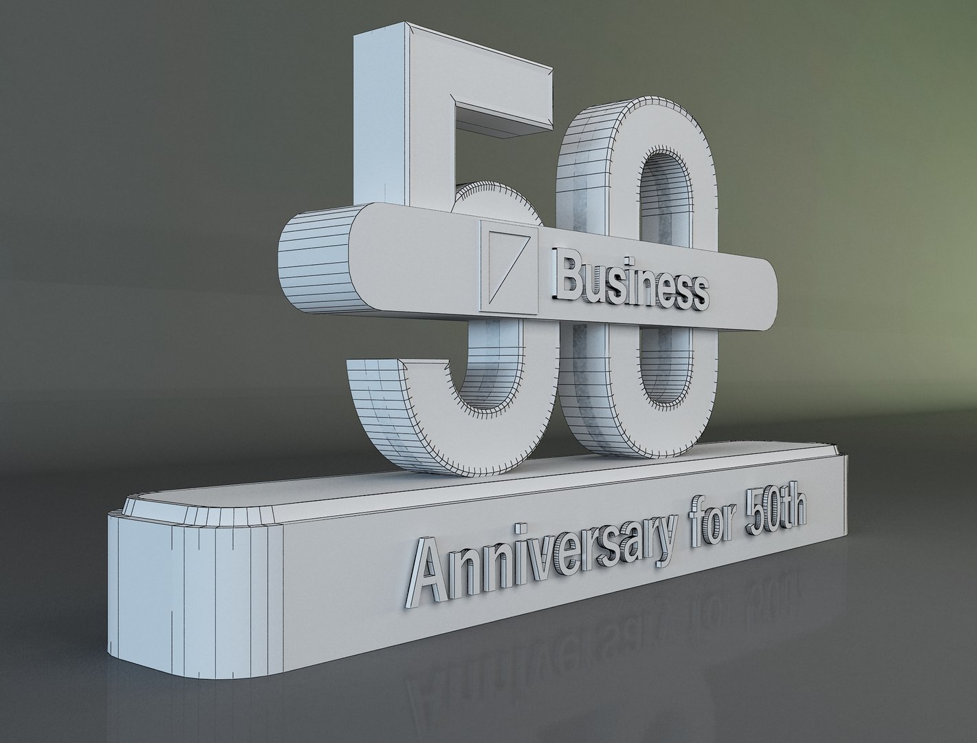 3D model 50 years anniversary 3d model a661c - TurboSquid 2174191
