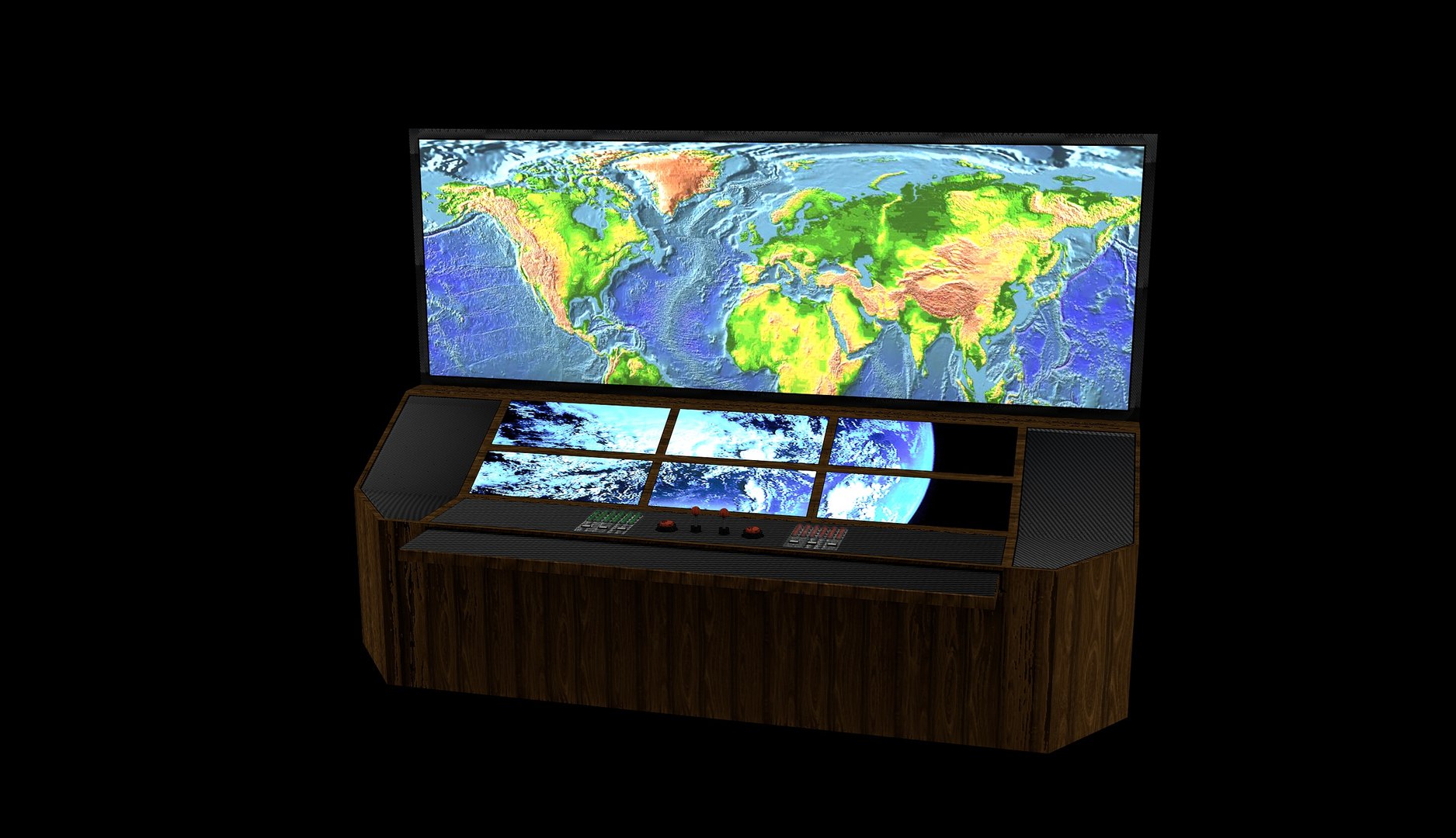 3d control-desk model