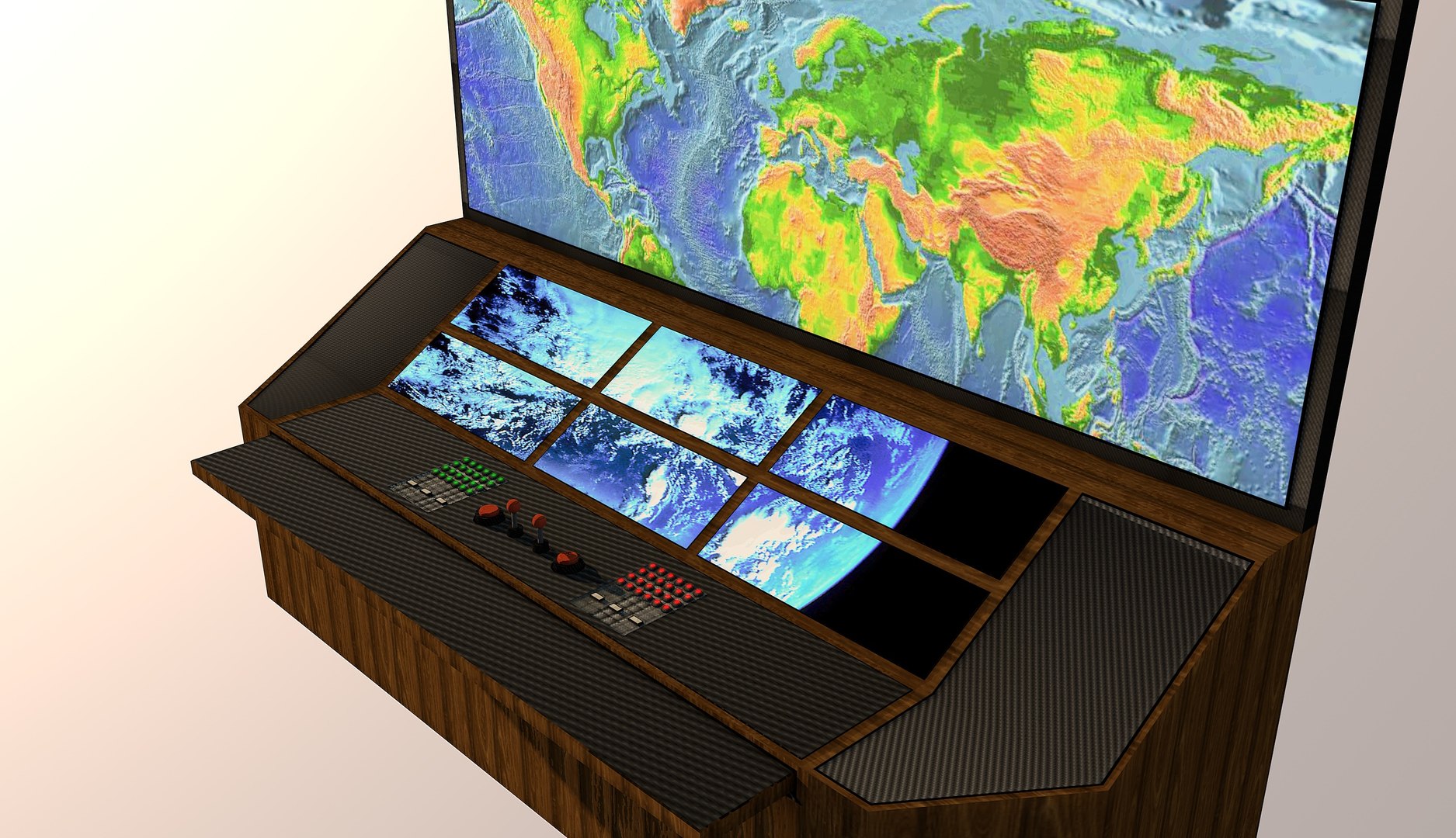 3d control-desk model