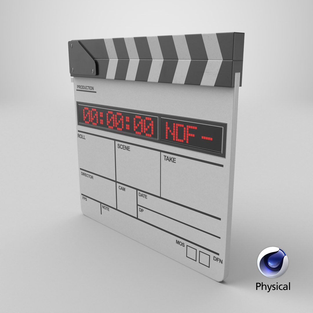 Digital Clapperboard Model - TurboSquid 2225995