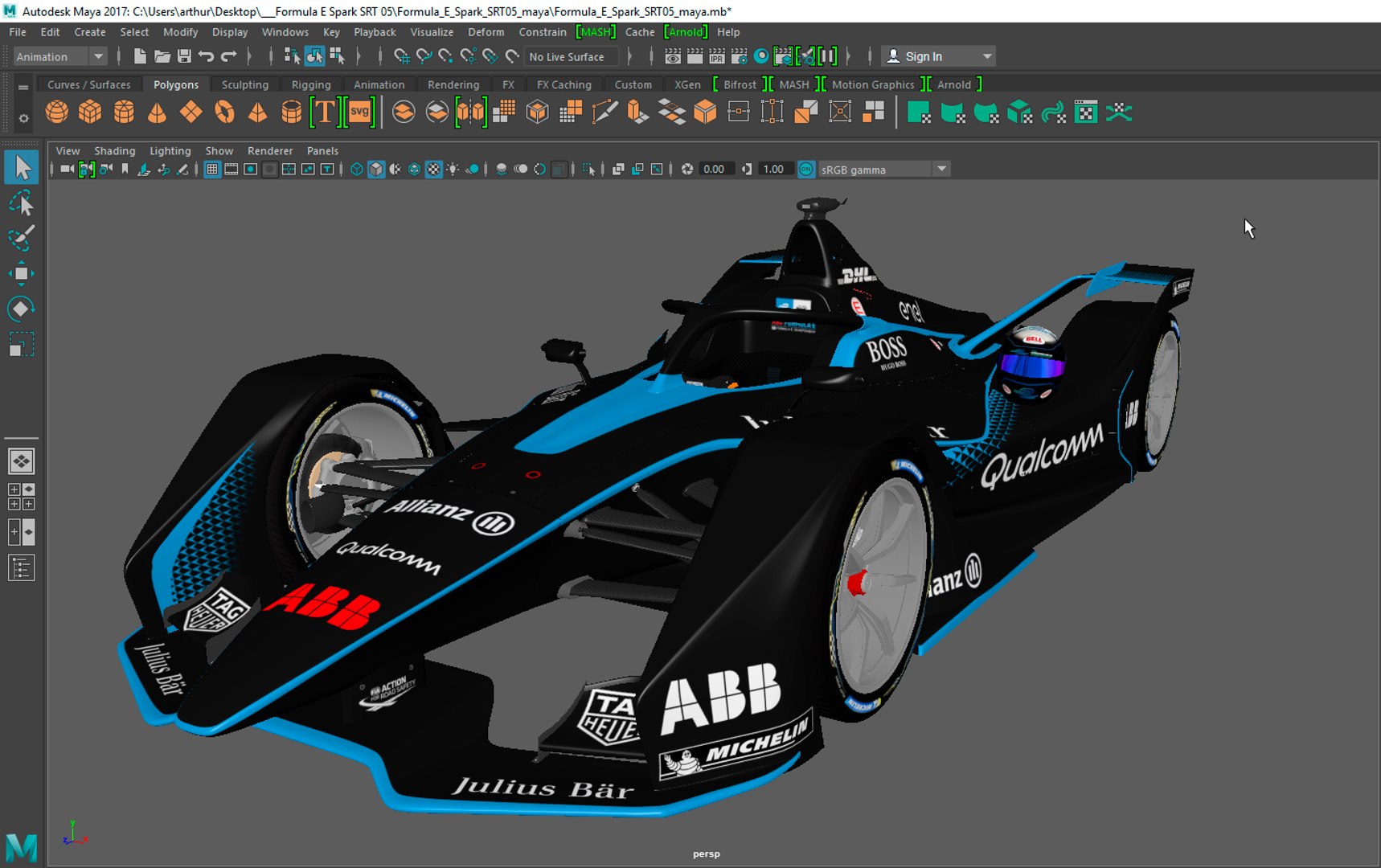 Formula e spark srt05 3D - TurboSquid 1306336