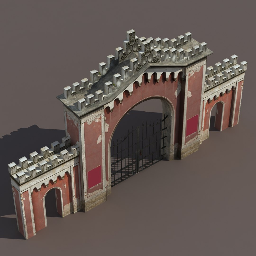 3d model gate modelled