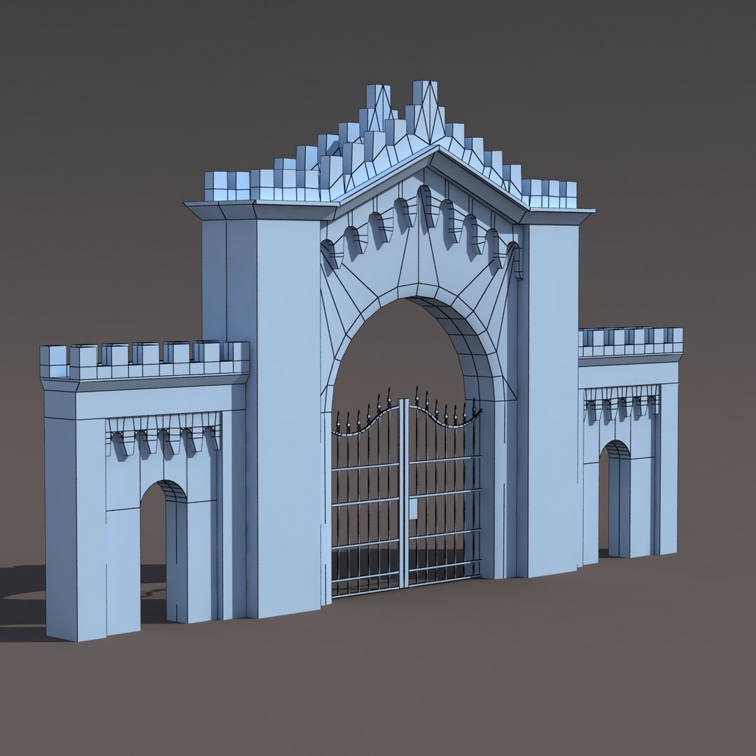 3d model gate modelled