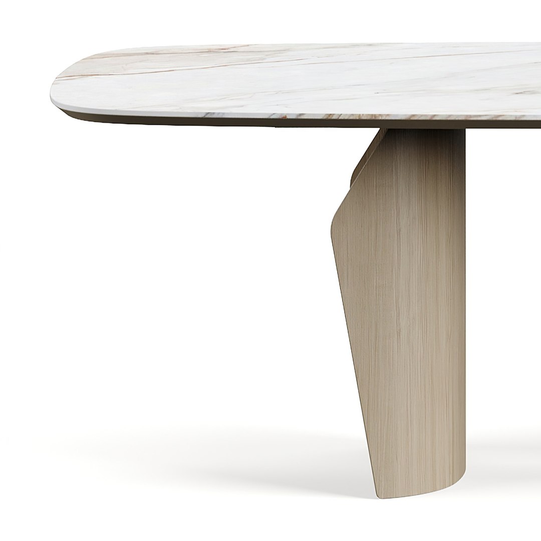 Bonaldo Flame Table Marble Top 3D Model - TurboSquid 2048667