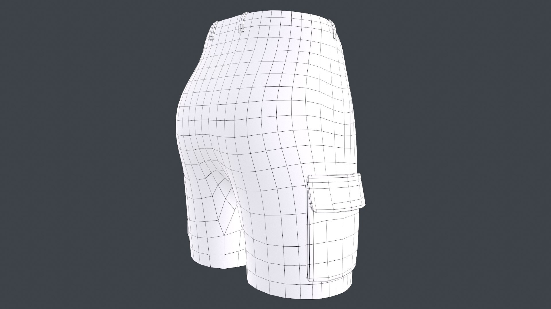 3D Model Black Shorts Style 3 - TurboSquid 1986886