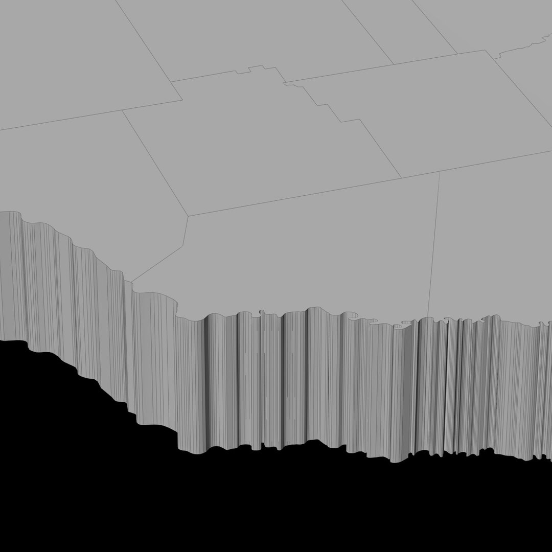 3d Counties Texas Model