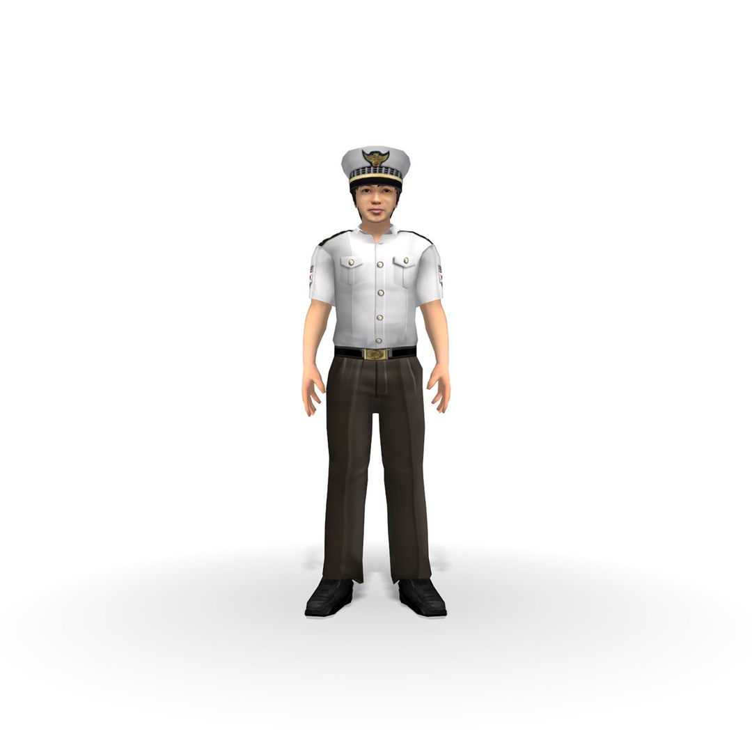 Policeman 3D Model - TurboSquid 2079419